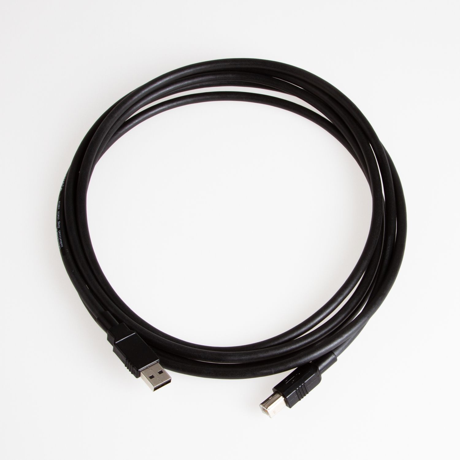 USB 2.0 PUR cable for industry + drag chains, type A to B, 3m | CU ...